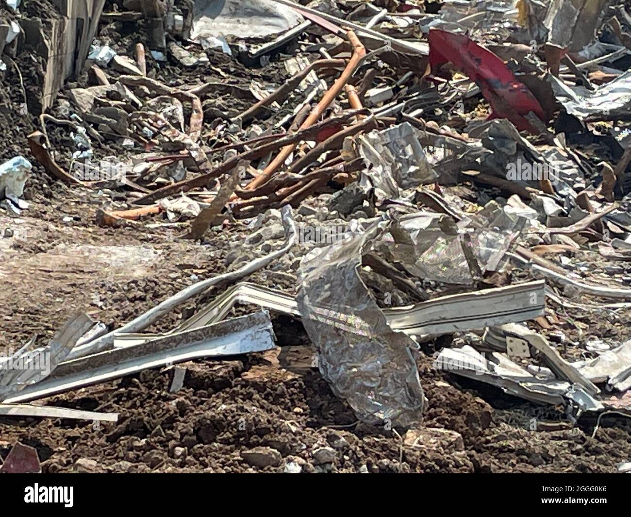 Debris after a disaster Stock Photo - Alamy