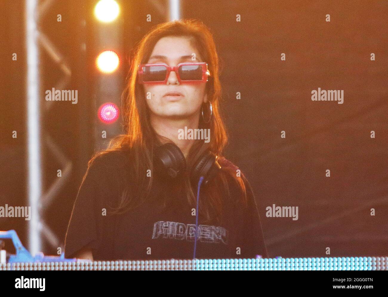 London UK 30th August 2021 - Chloe Robinson performance at All Points ...