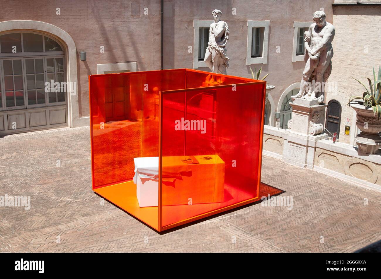 Unusual shapes in the Museum of Macerata, Italy Stock Photo - Alamy