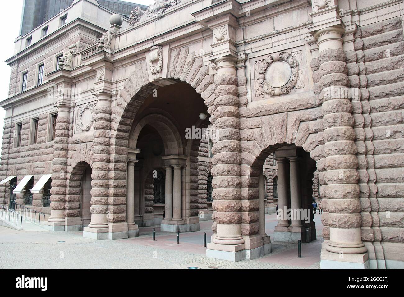 Stockholm Parliament Gate Stock Photo - Alamy
