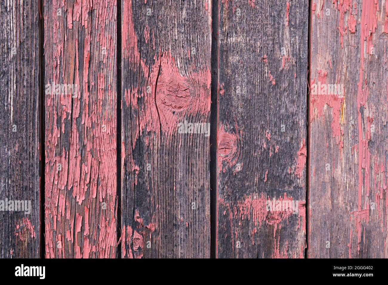 Painted in red wood texture background, old wooden vintage planks ...