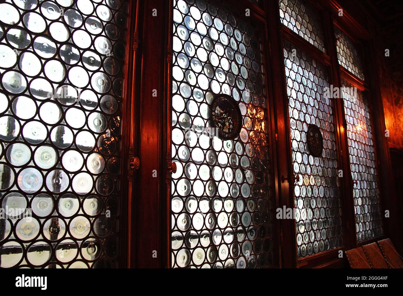 Old Palace Glass Windows Stock Photo - Alamy
