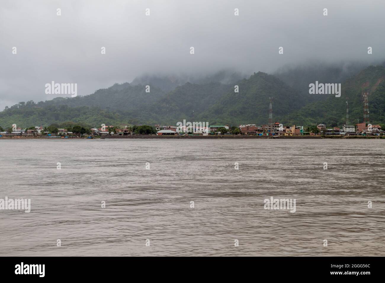 Beni river and Rurrenabaque town, Bolivia Stock Photo - Alamy