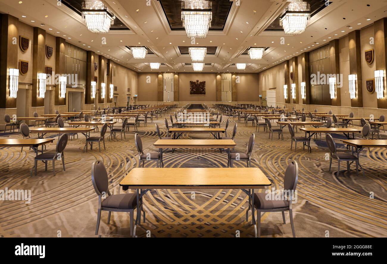 Toronto, Canada, 18 August, 2021: Toronto convention hall set up in ...