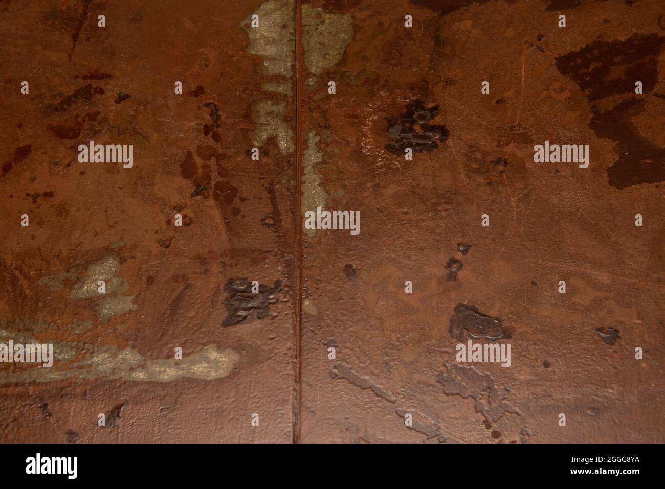 metal counter top with peeling paint. Metallic texture vector Stock ...