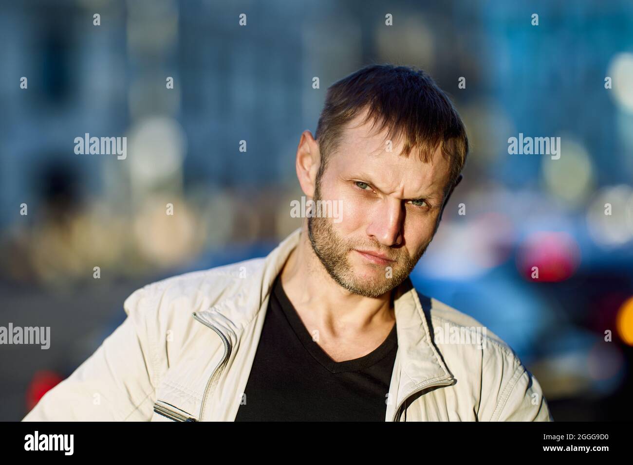 Stubble on face hi-res stock photography and images - Alamy