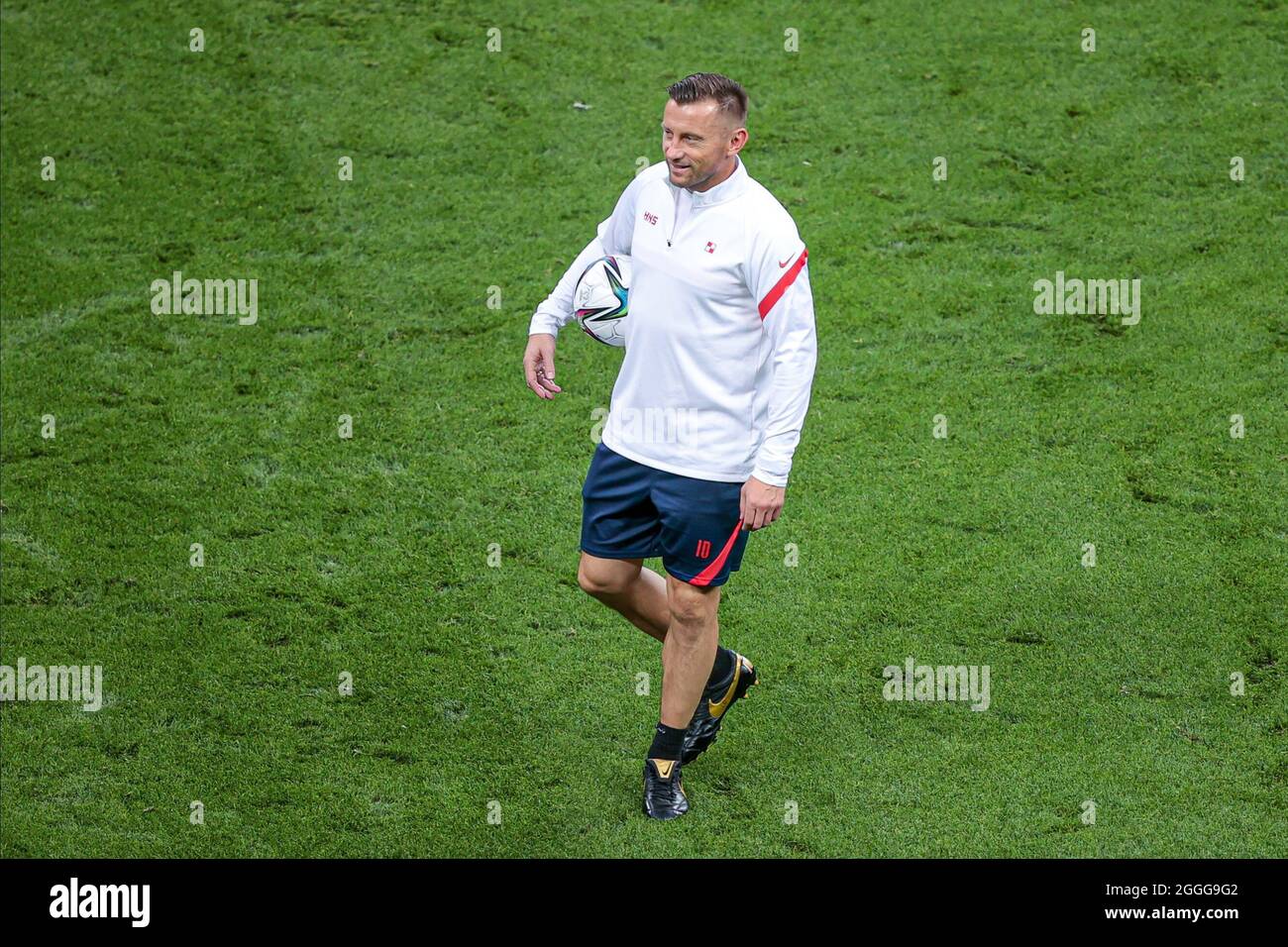 Moscow, Russia, stadium Luzhniki. Football. Croatian national team ...