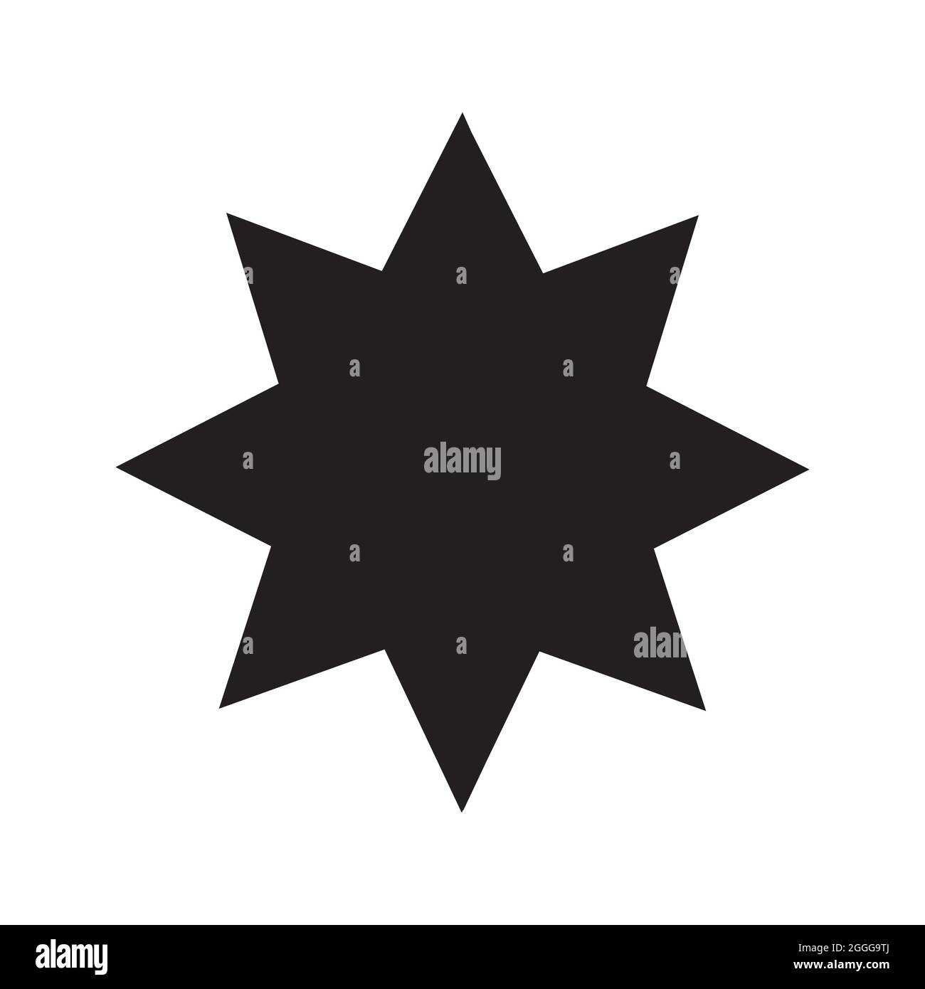 A star or a thumbnail icon. A hand-drawn vector black icon on a white ...