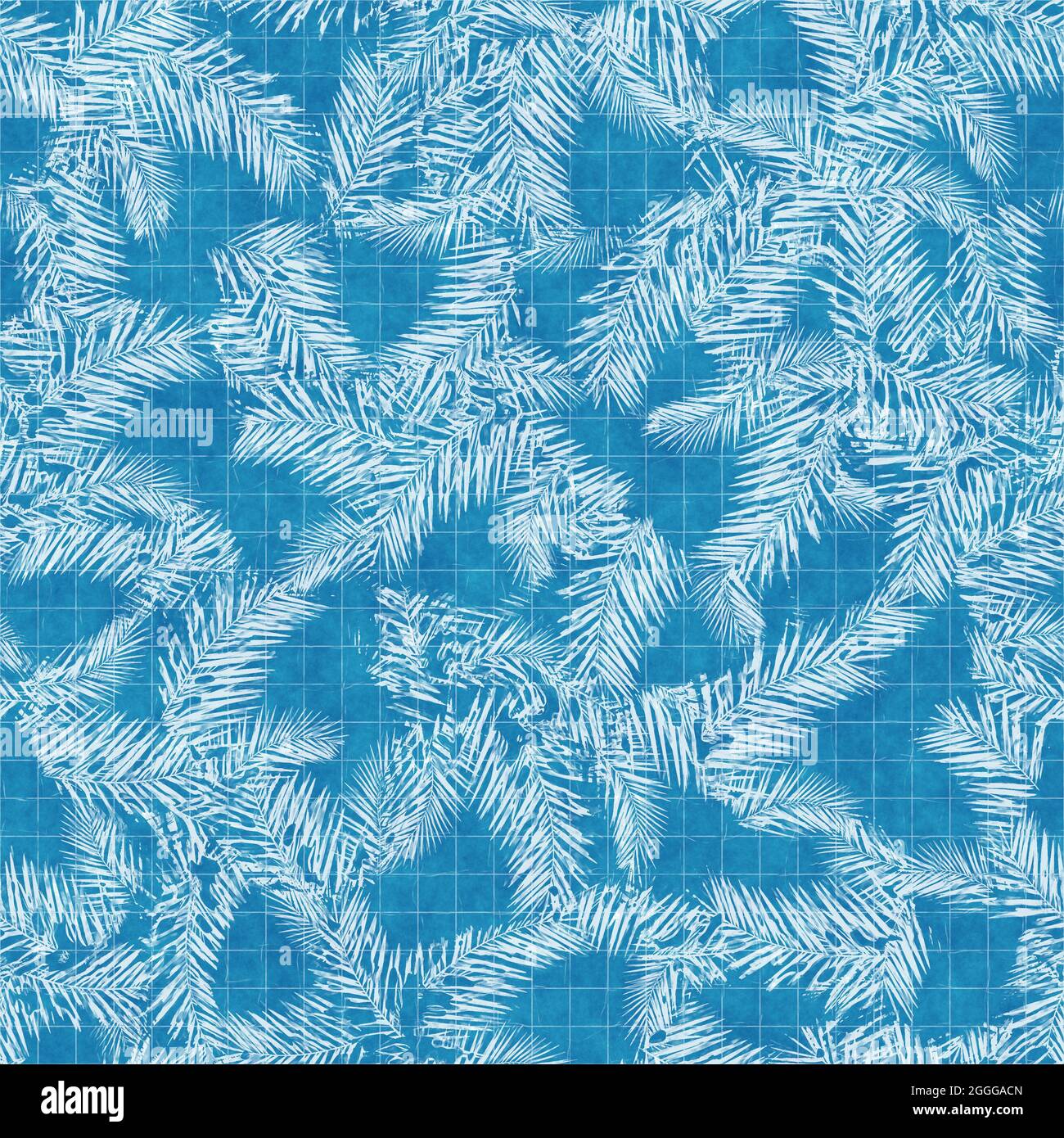 Seamless bright blue blueprint pattern for textile and print Stock ...