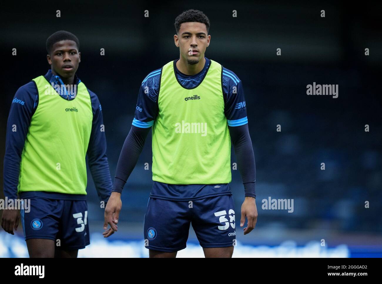 High Wycombe, UK. 31st Aug, 2021. Chris Forino-Joseph of Wycombe ...