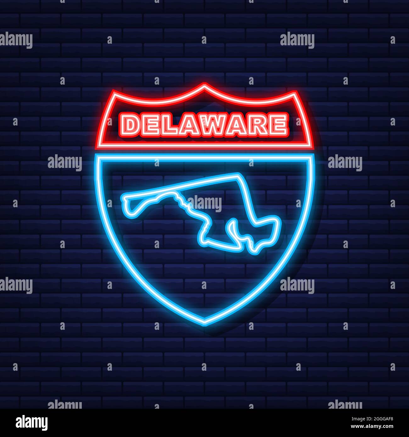 Delaware outline hi-res stock photography and images - Alamy