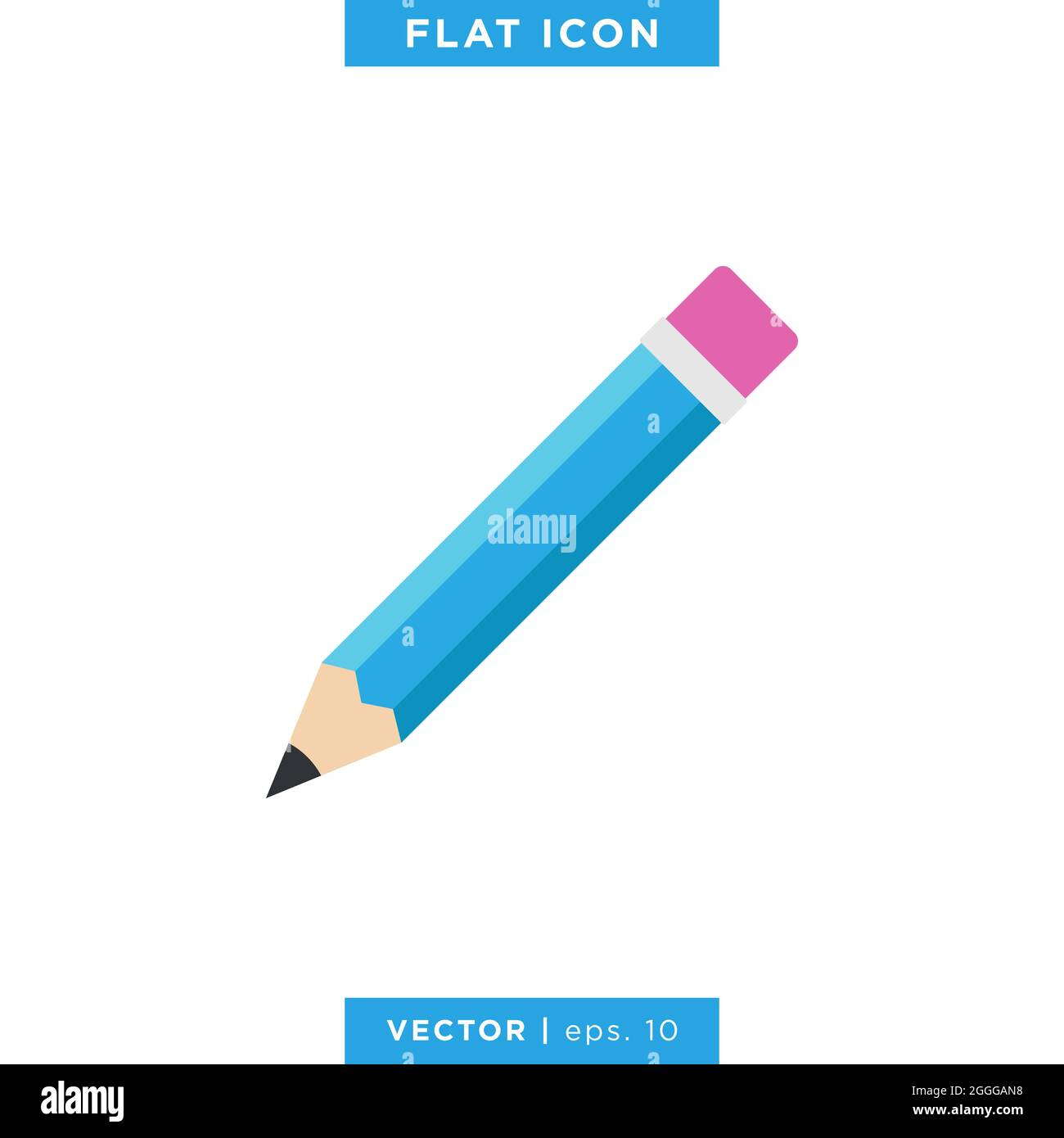 Pencil icon vector stock illustration design template. Vector eps 10 ...