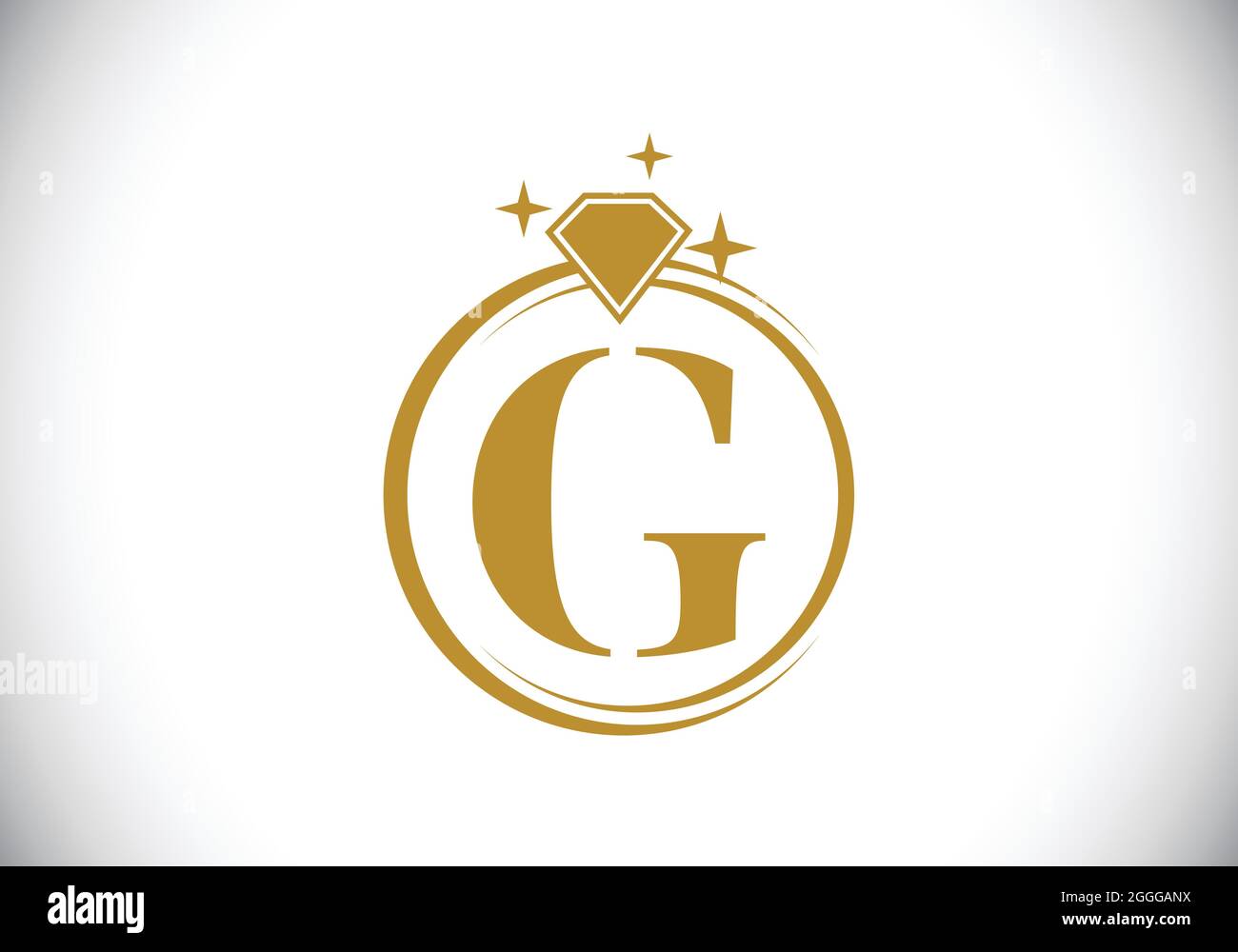 Initial B monogram letter alphabet in a circle with Diamond. Diamond ...
