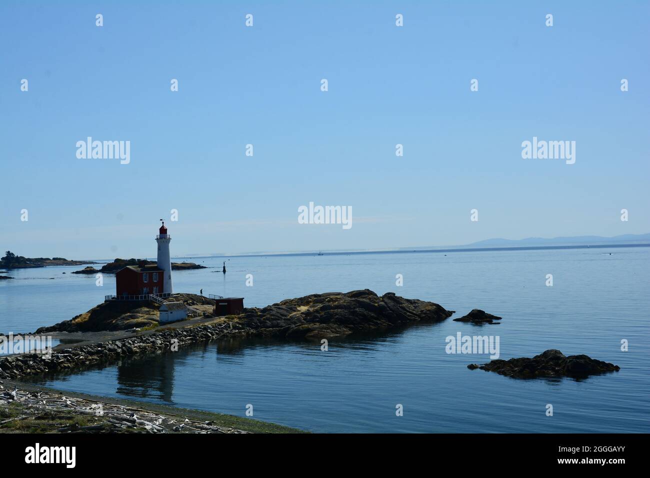 Fisgard Lighthouse at Fort Rodd Hill National Park in Victoria BC ...