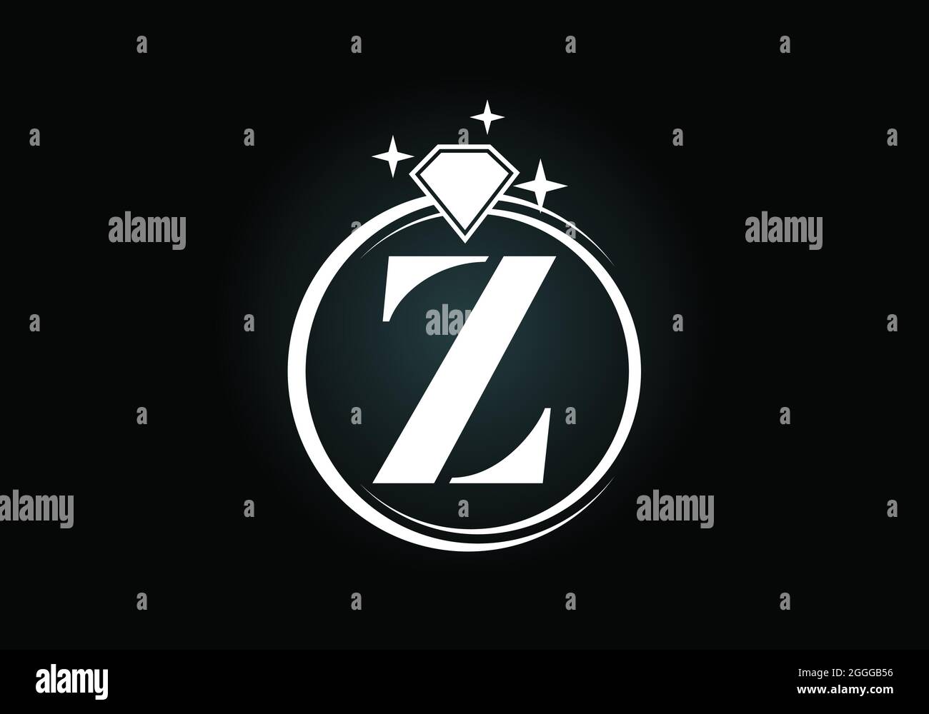 Z Alphabet In Diamond