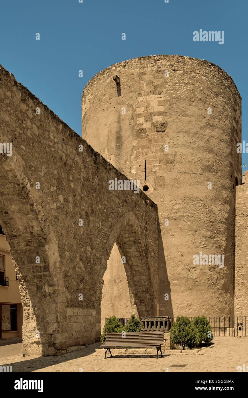verdugo tower at the 14th century in the historic city of Segorbe ...