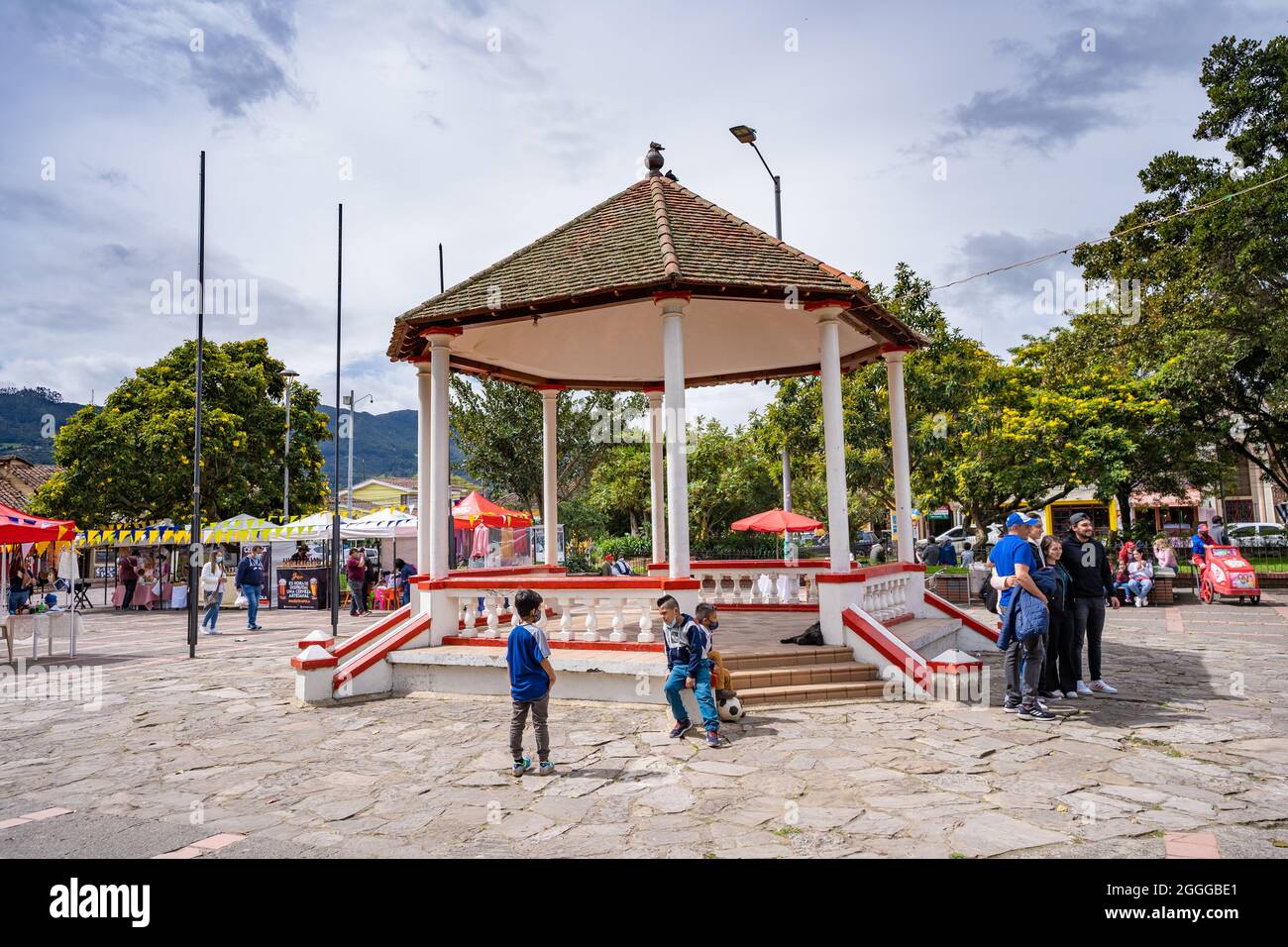 Tabio cundinamarca main park hi-res stock photography and images - Alamy
