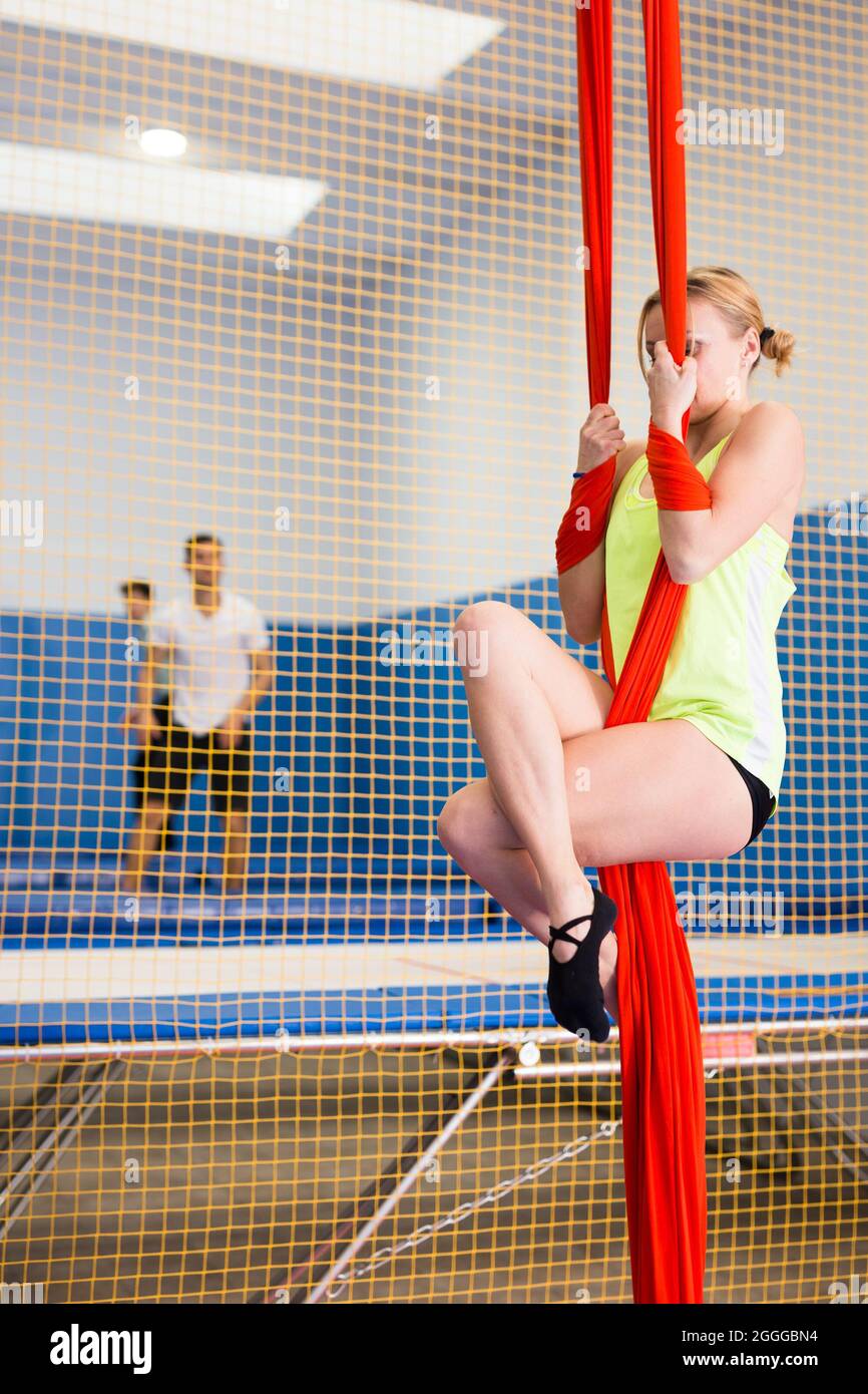 Aerial silks hi-res stock photography and images - Alamy