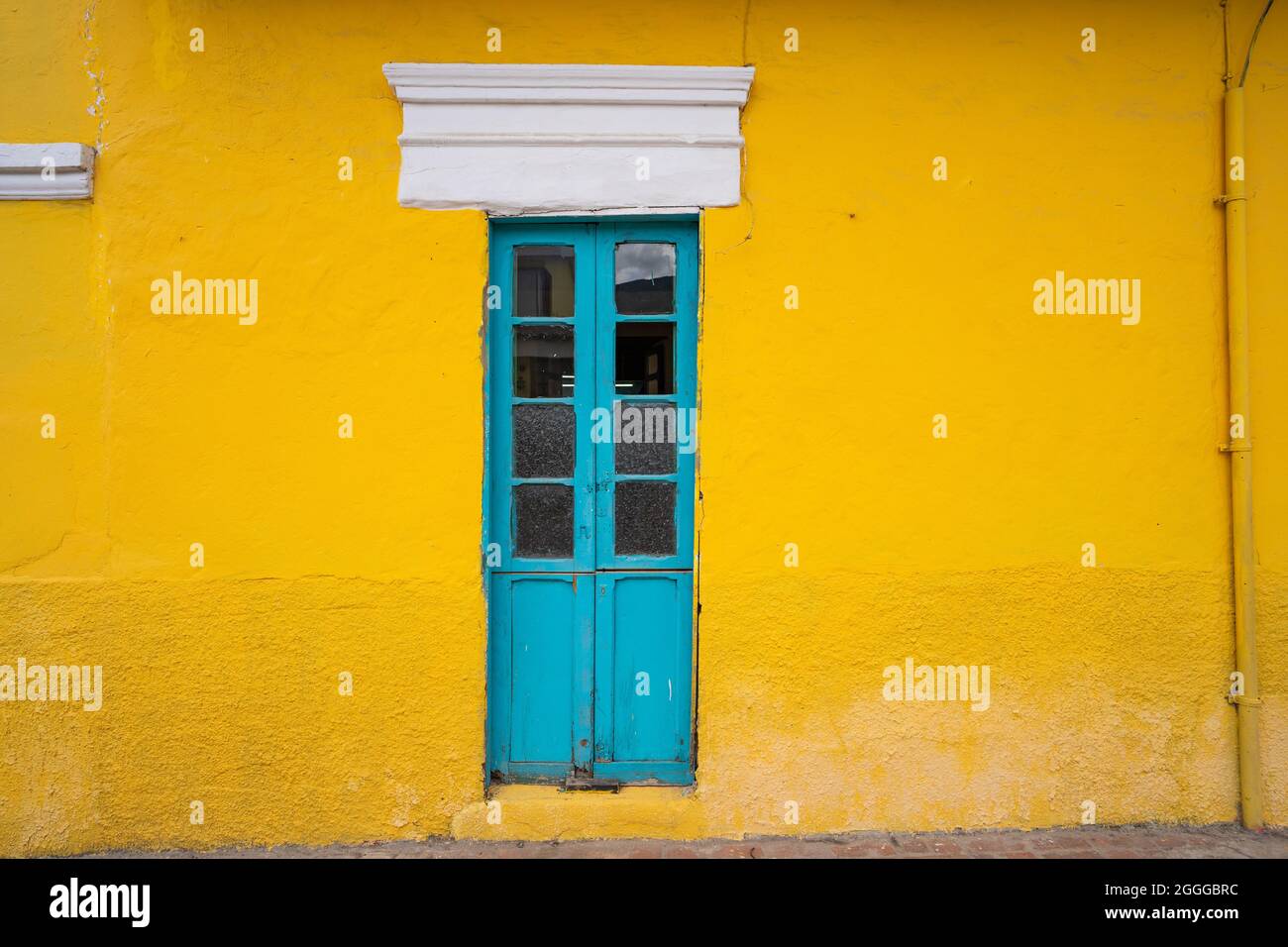 Facade in Typical house of Tabio in Cundinamarca, Colombia Stock Photo ...