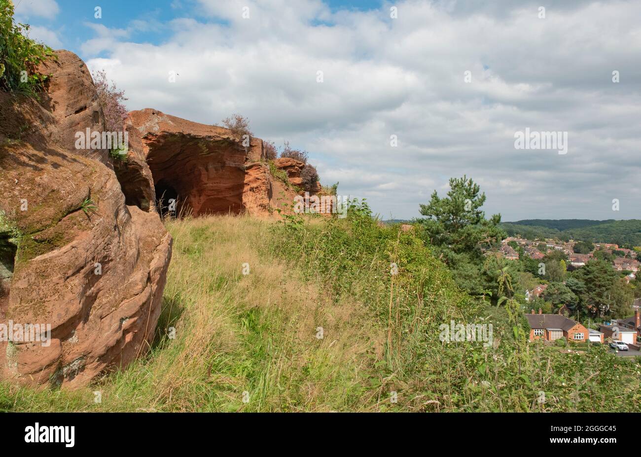 Kinver Edge and The Rock Houses, The Wall Inside One of the Rock Houses ...
