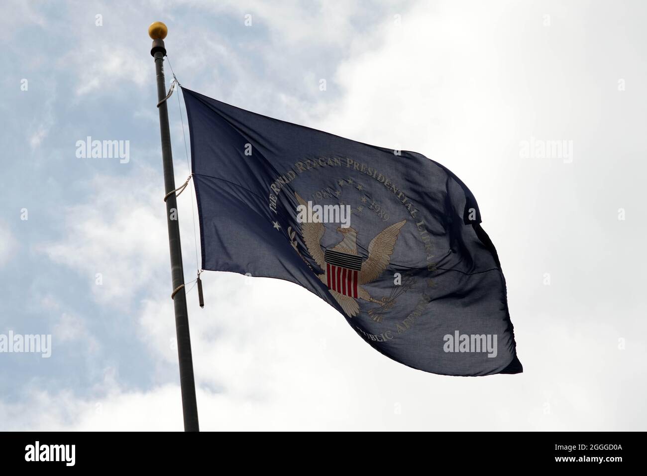 Ronald reagan flag hi-res stock photography and images - Alamy