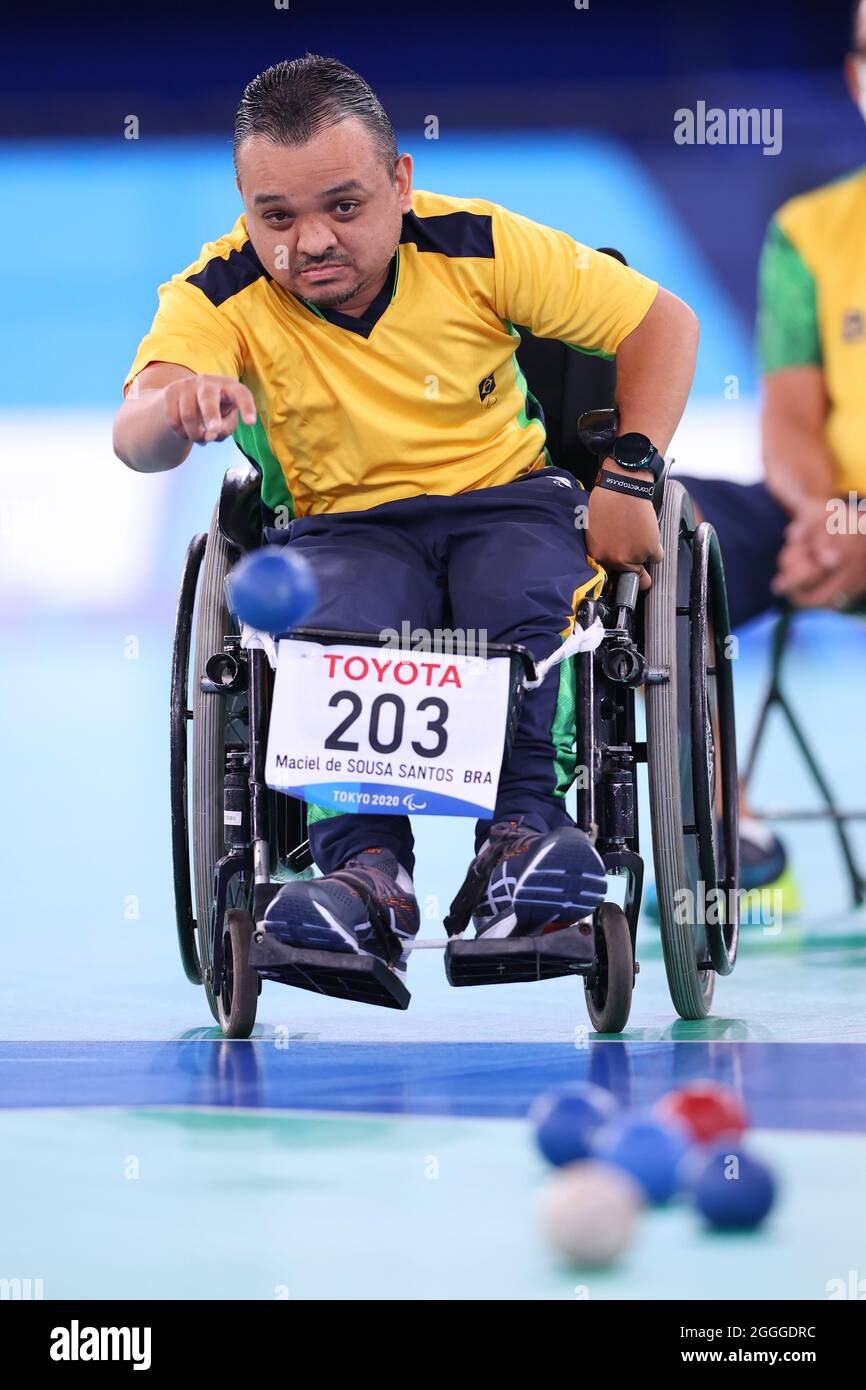 Tokyo, Japan. 1st Sep, 2021. Maciel Santos (BRA) Boccia : Mixed ...