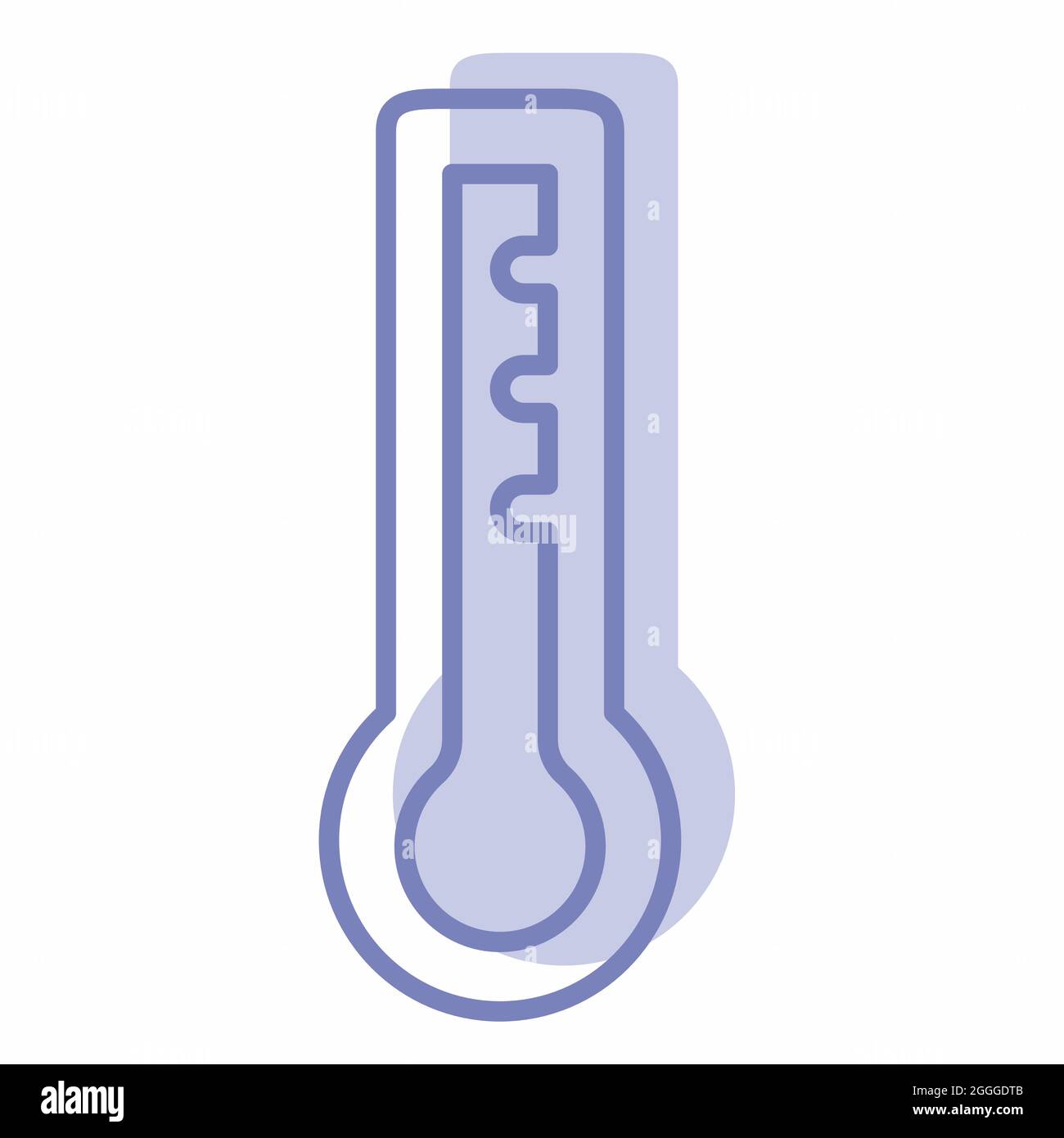 Icon Vector of Temperature - Two Tone Style - Simple illustration ...
