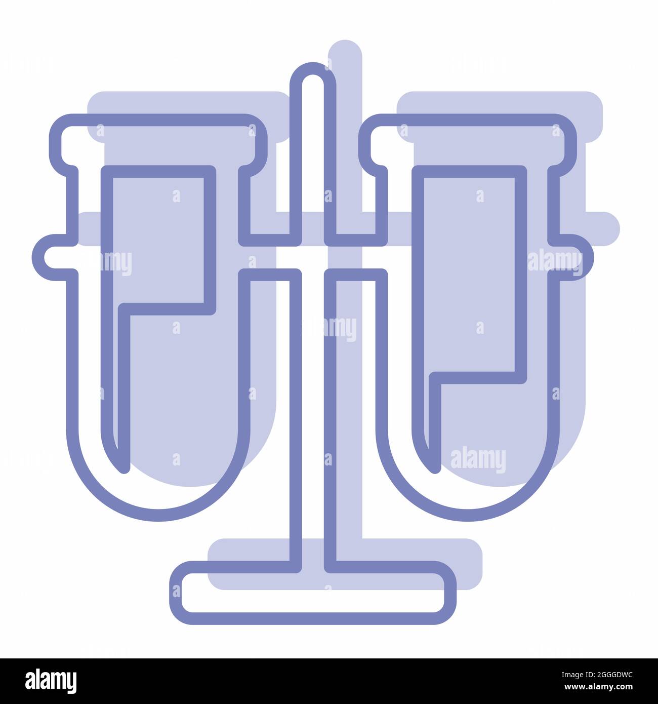 Icon Vector of Vials - Two Tone Style - Simple illustration, Editable ...