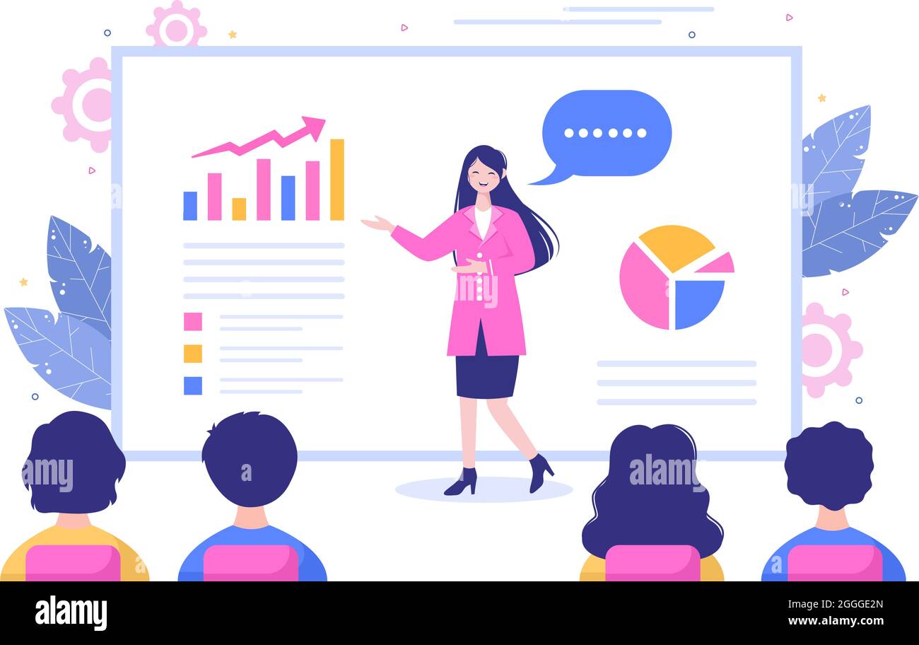 Business Online Training, Seminar or Courses Background Vector ...