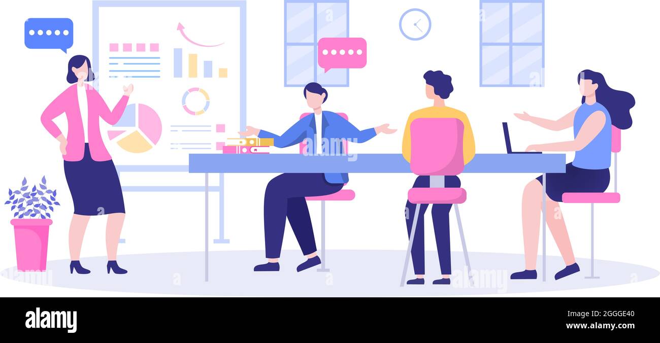 Business Online Training, Seminar or Courses Background Vector ...