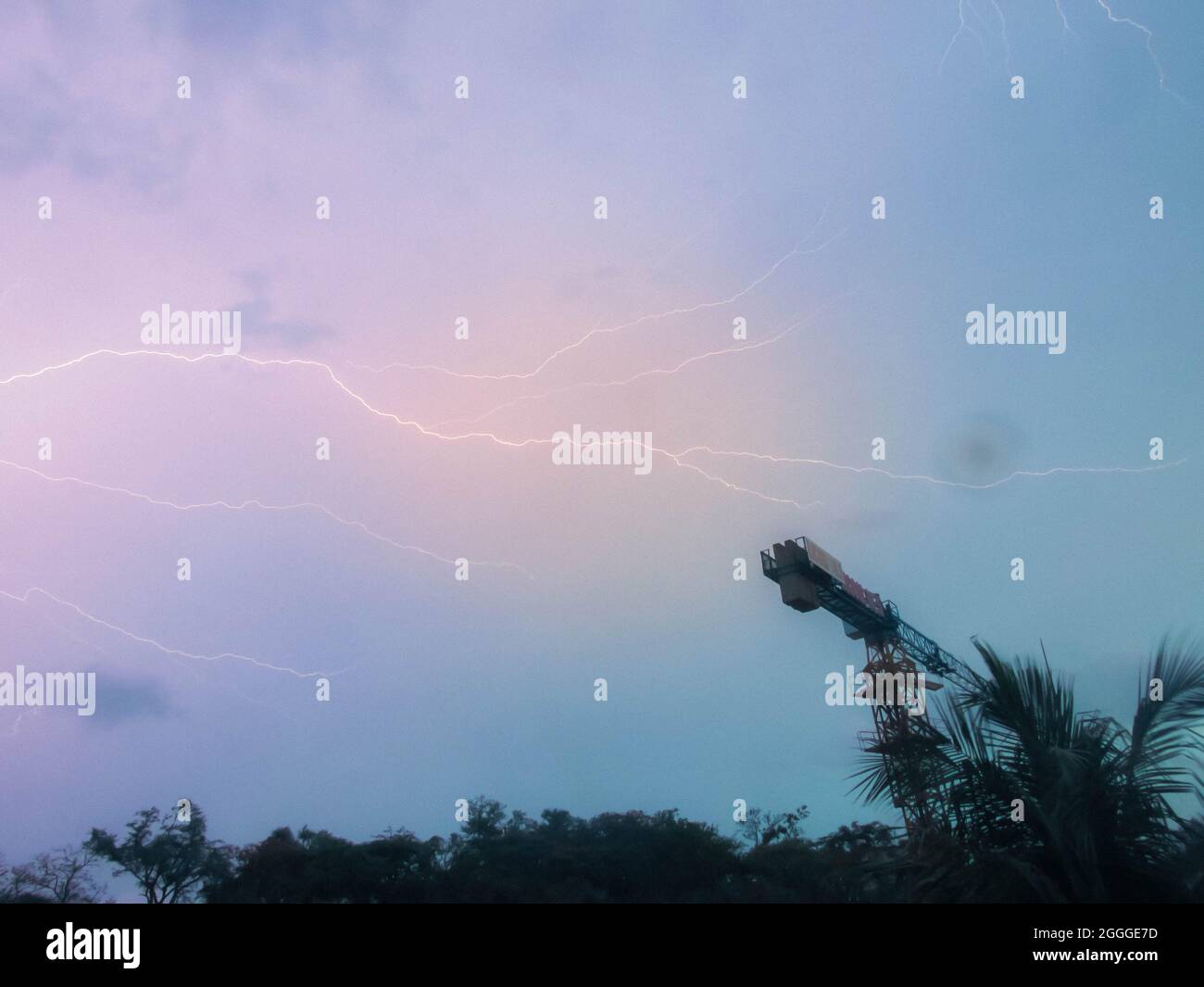 Thunder lightning strikes across hi-res stock photography and images ...
