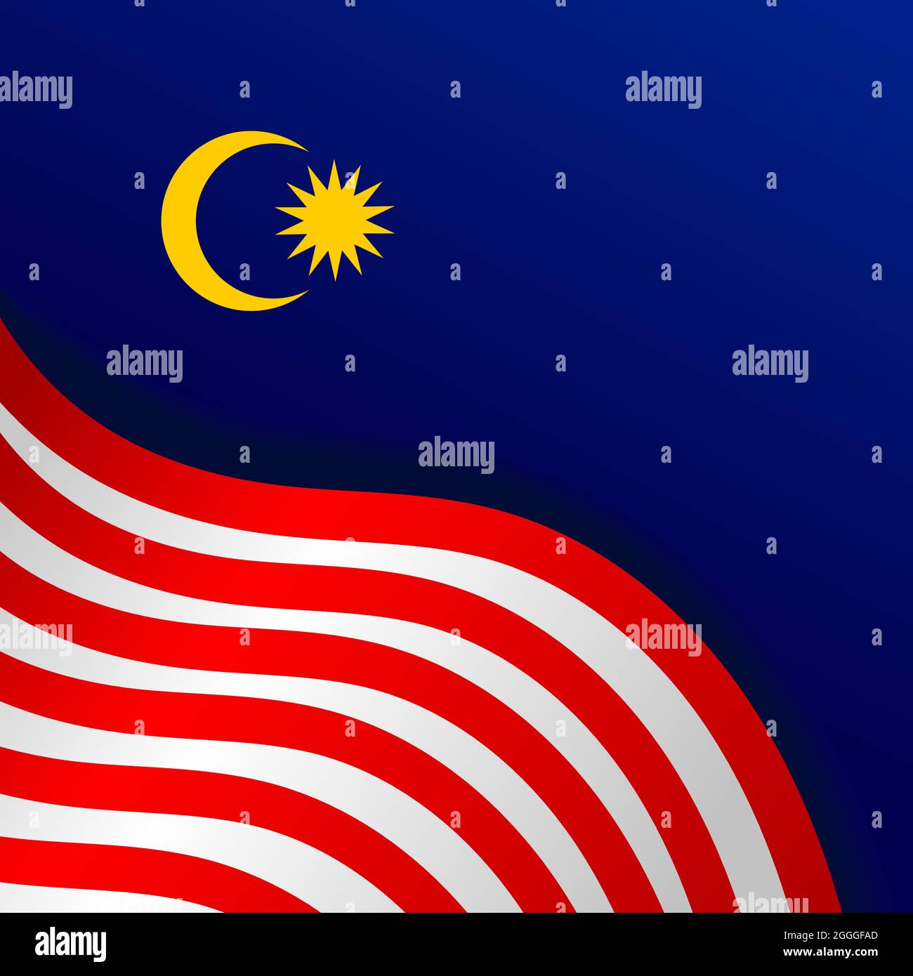 malaysia independence day flat vector poster background Stock Vector ...
