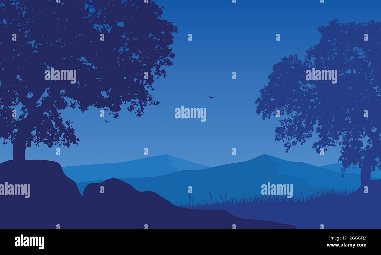 Gorgeous panoramic view Stock Vector Images - Alamy