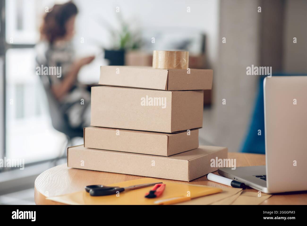 Pile of packages hi-res stock photography and images - Alamy