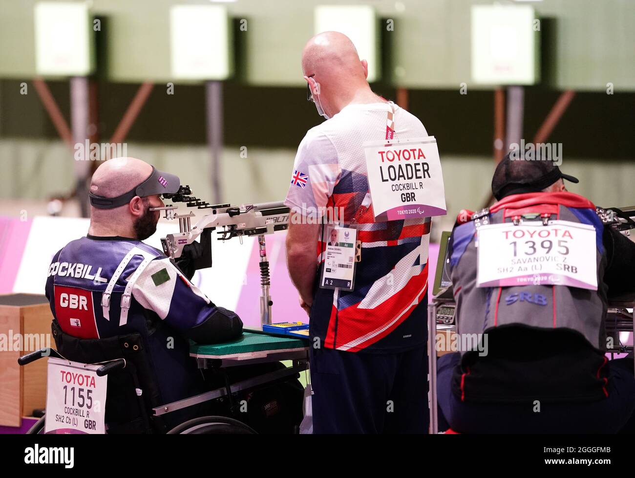 Great Britain's Ryan Cockbill in the Mixed 10m Air Rifle Prone SH2 ...