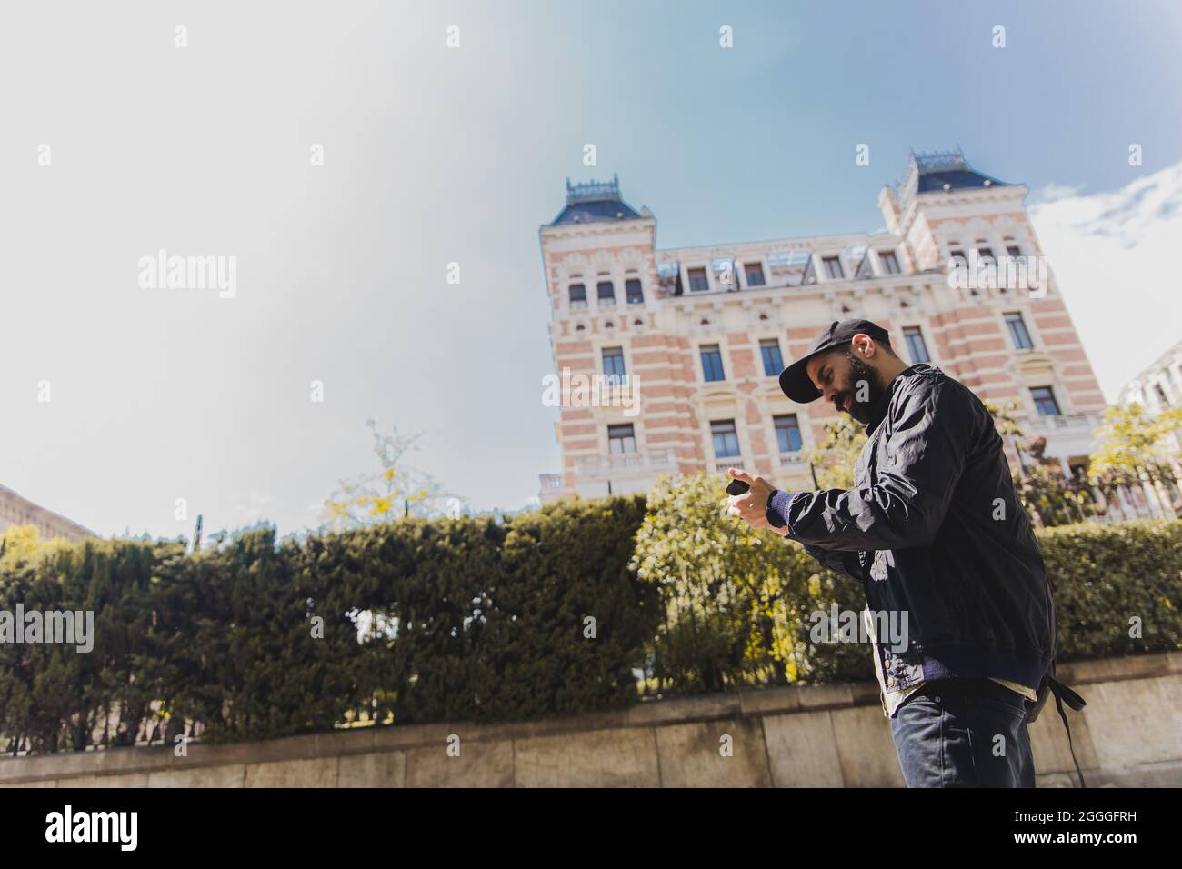Man in Barcelona Stock Photo - Alamy