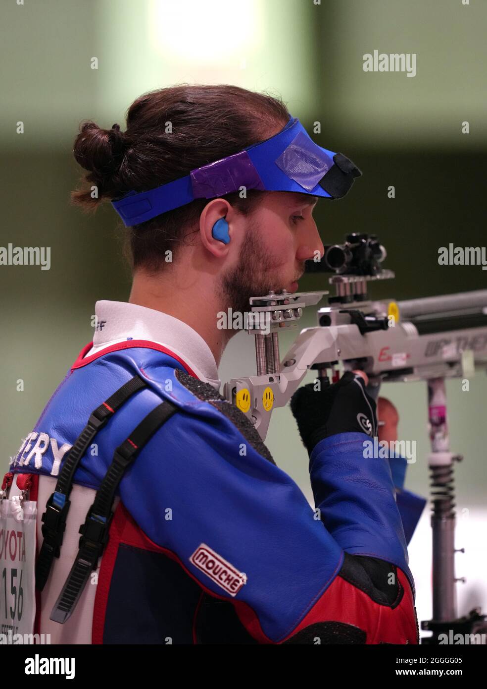 Great Britain's Tim Jeffery (right) in the Mixed 10m Air Rifle Prone ...