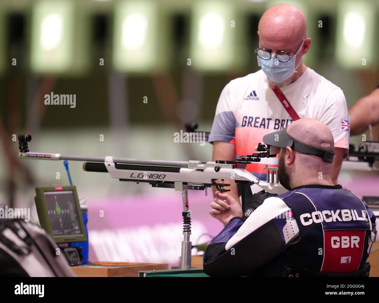 Great Britain's Ryan Cockbill in the Mixed 10m Air Rifle Prone SH2 ...