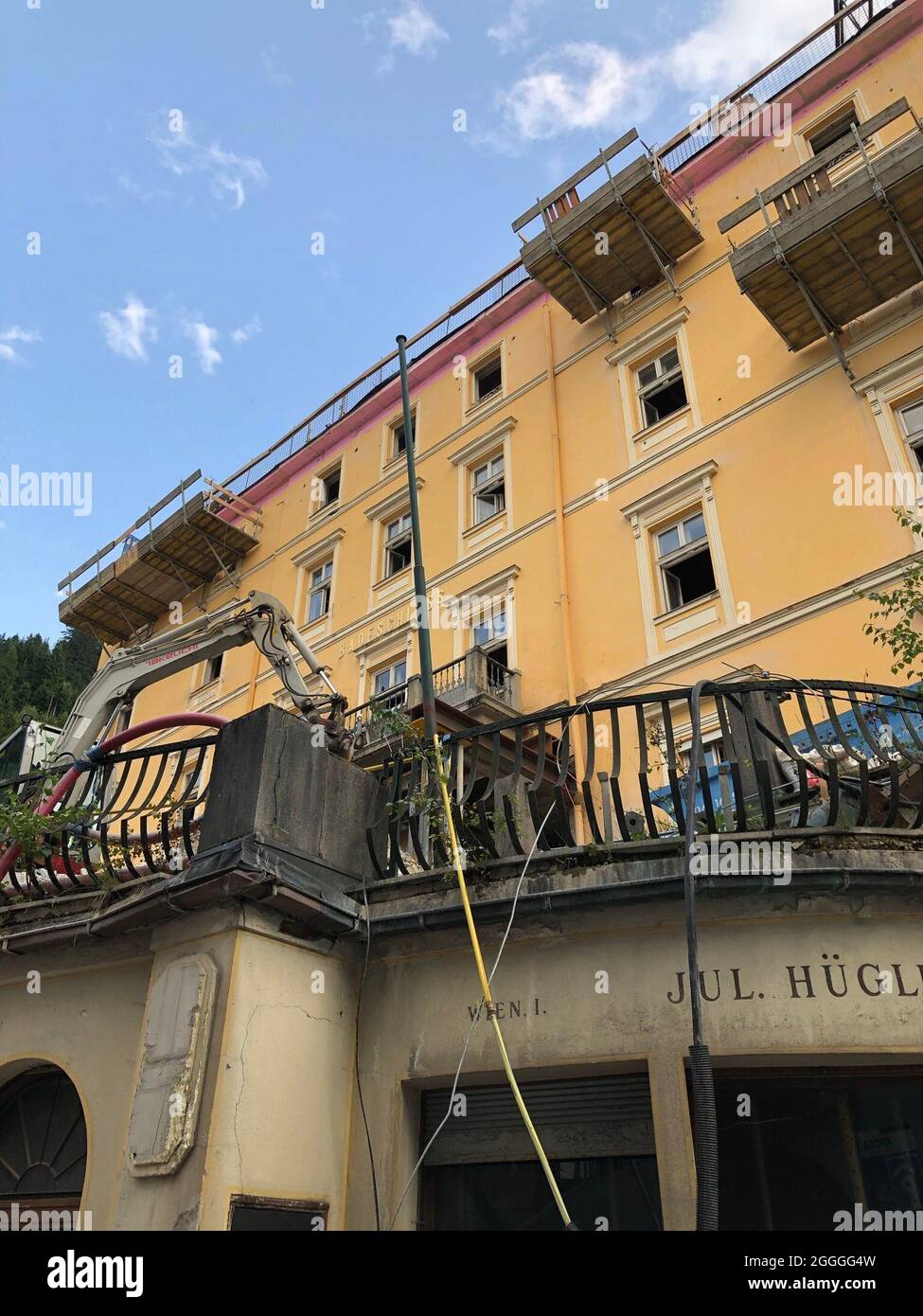 Bad Gastein, Austria. 21st Aug, 2021. The bath castle. Credit: Gregor ...