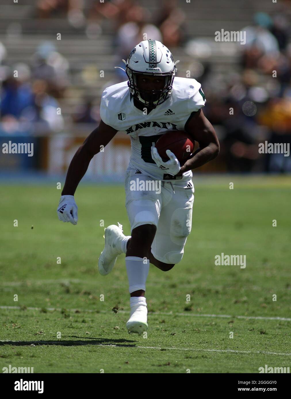 August 28, 2021 - Hawaii Rainbow Warriors running back Dae Dae Hunter ...