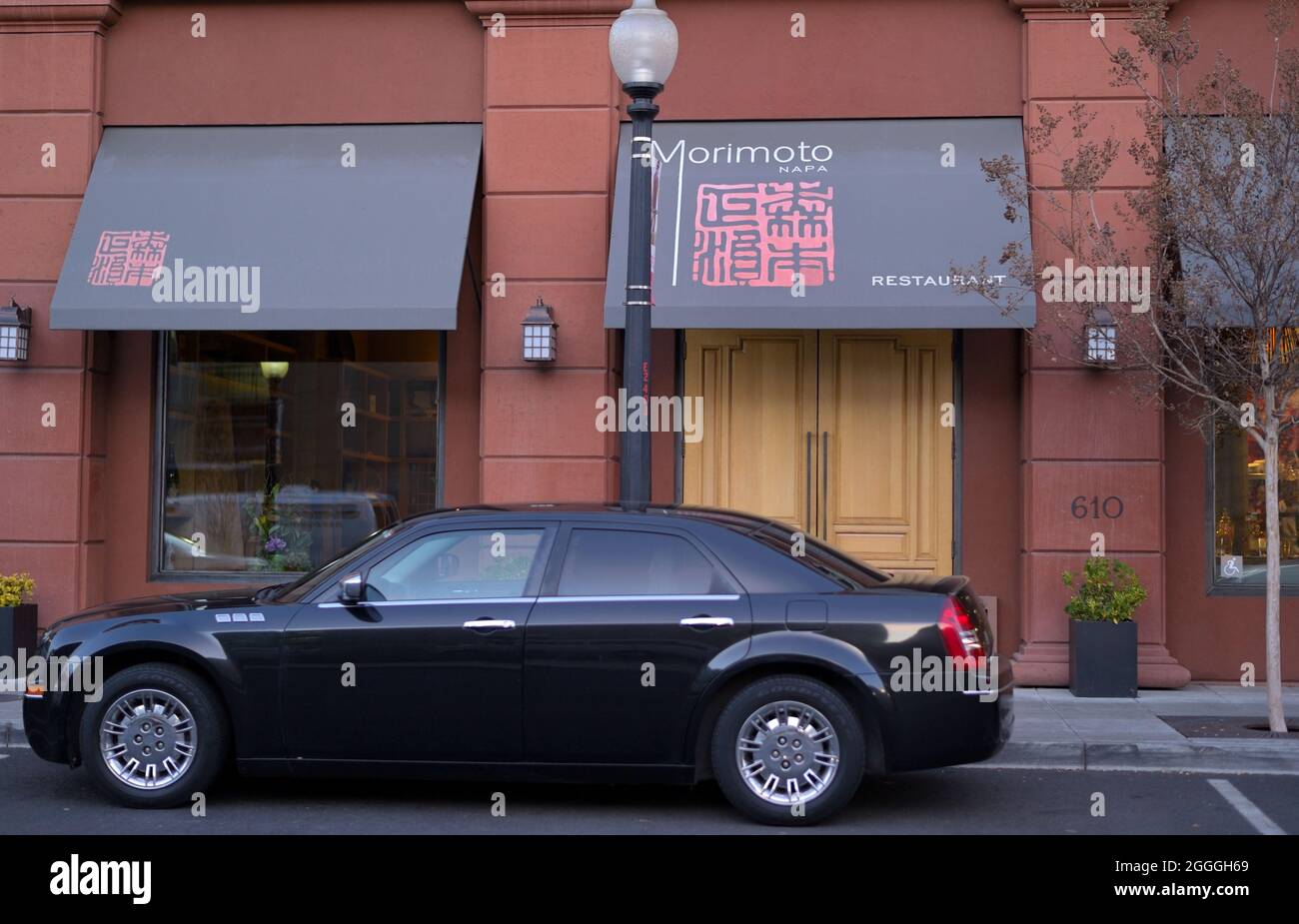 The flagship Morimoto restaurant in the town center, Napa CA Stock ...
