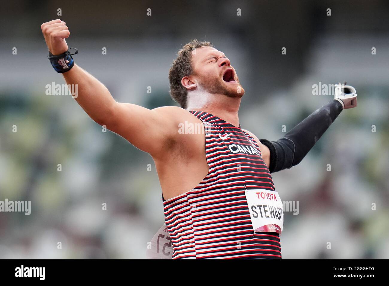 TOKYO, JAPAN - SEPTEMBER 1: Greg Stewart of Canada celebrates competing ...