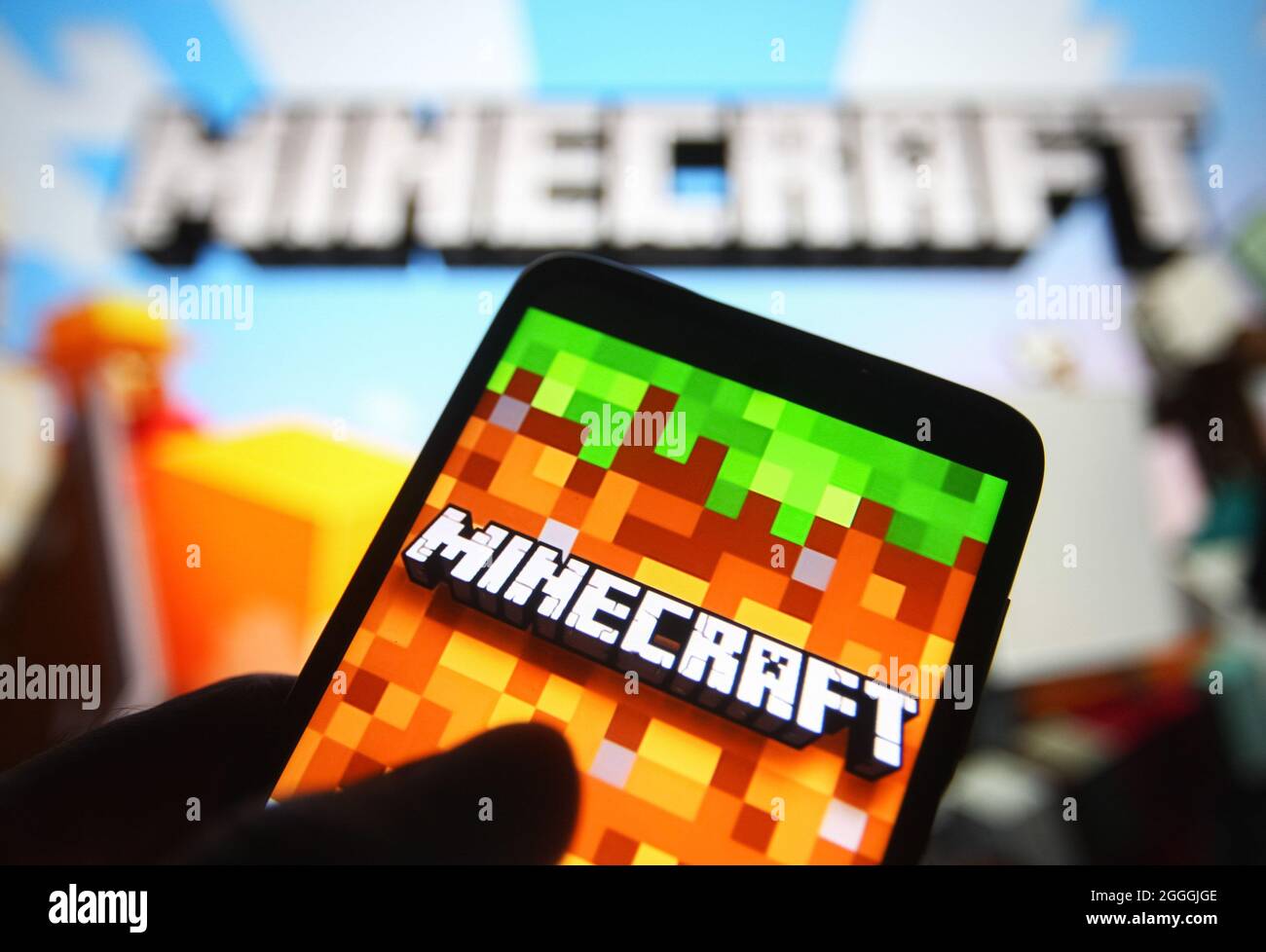 Minecraft screen hi-res stock photography and images - Alamy