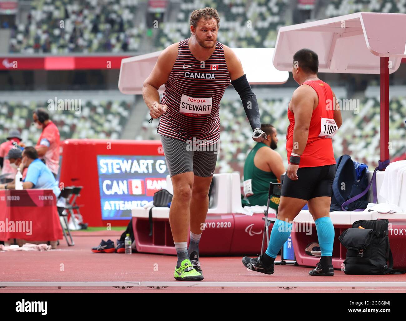 Tokio, Japan. 01st Sep, 2021. Paralympics: Track and field, men's shot ...