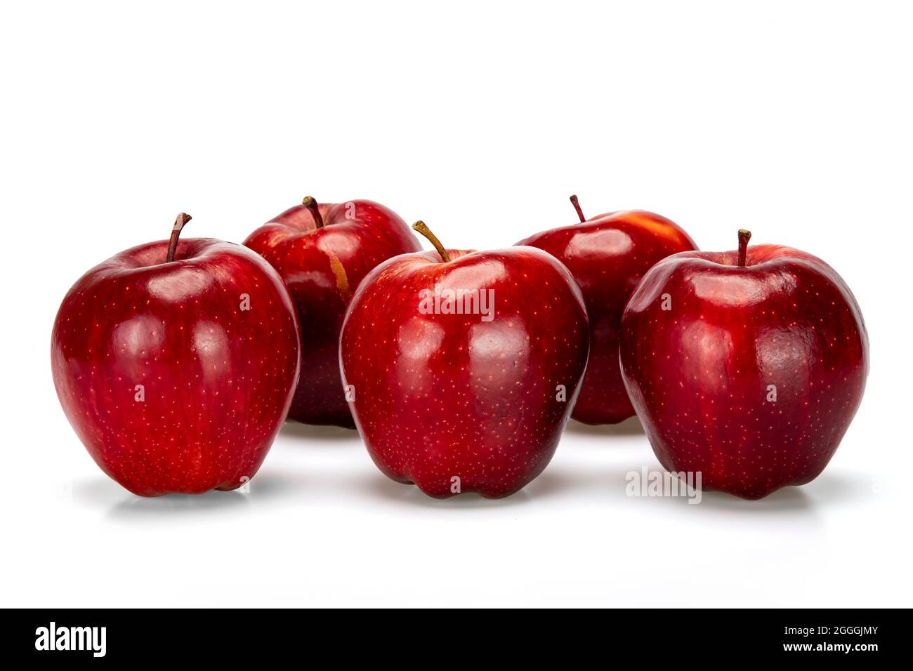 Red Delicious apples, isolated on white background Stock Photo - Alamy