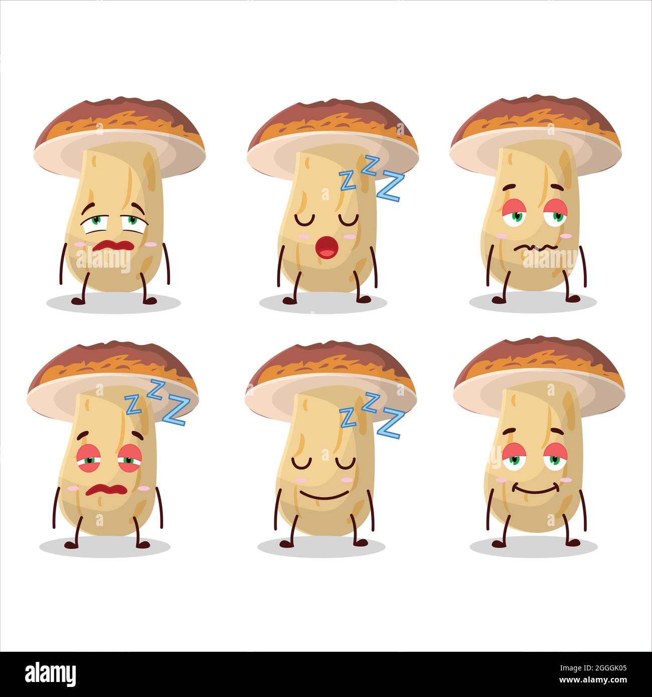 Cartoon Mushrooms Mushroom Vector Animation Collection Stock Vector