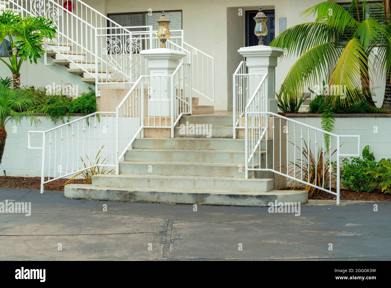 Empty staircase in a modern designed residential building Stock Photo ...