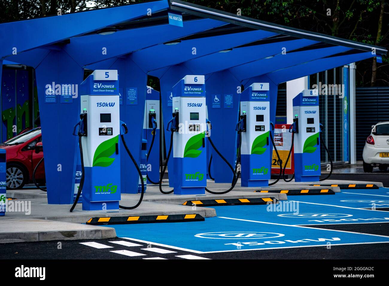 The Motor Fuel Group (MFG) first electric vehicle (EV) only forecourt ...