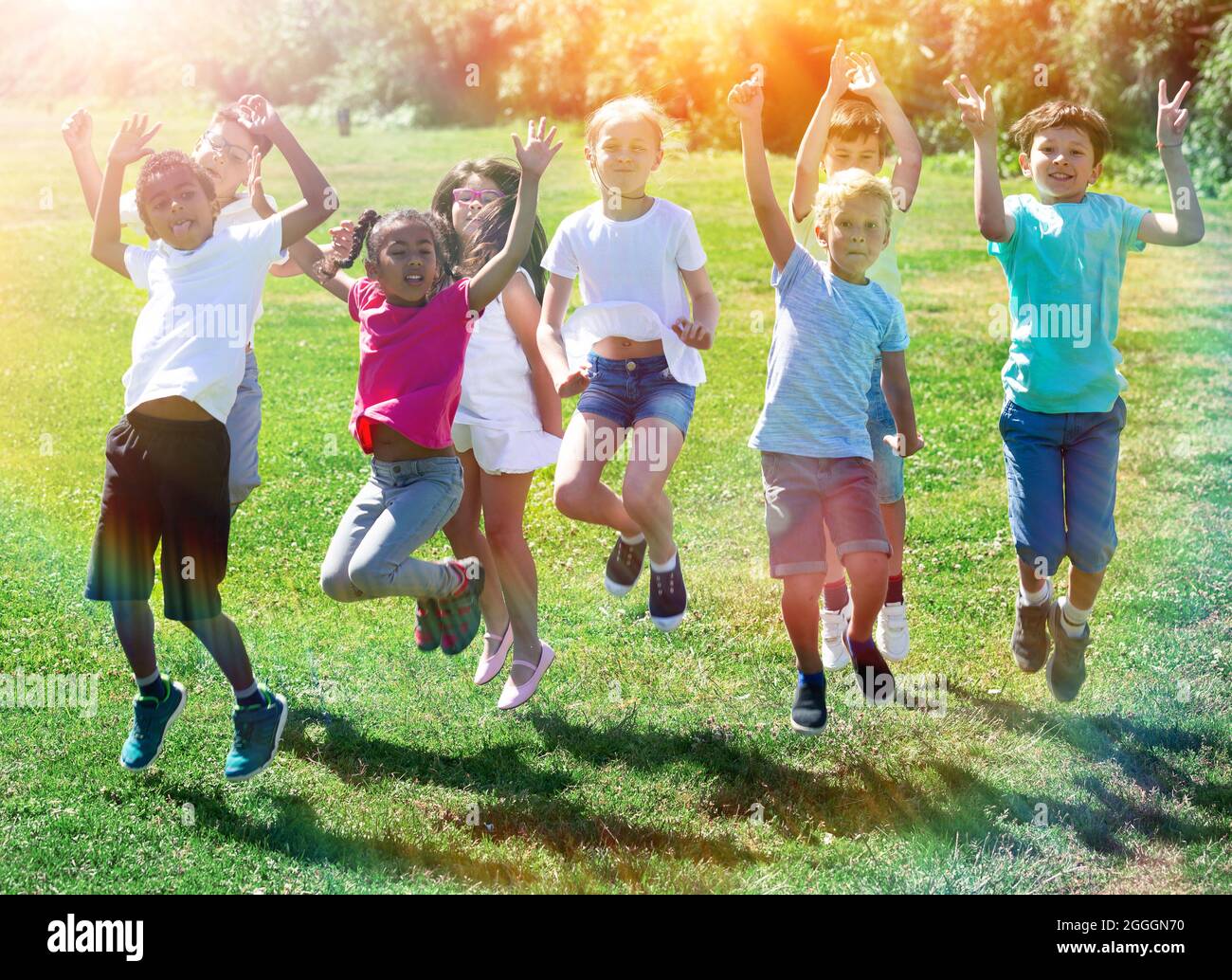 Boys team girls team outdoor play hi-res stock photography and images ...