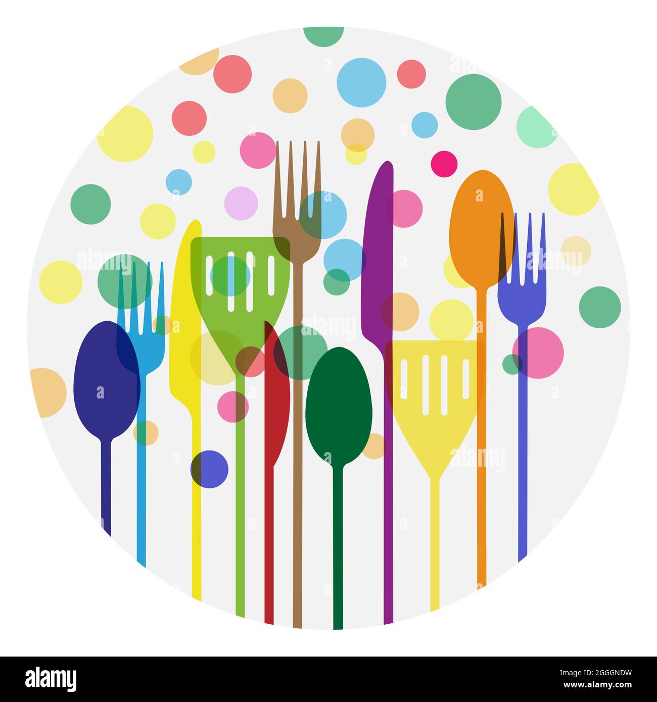 Vector logo, sticker or logo of a restaurant or cafe. Flat style Stock ...